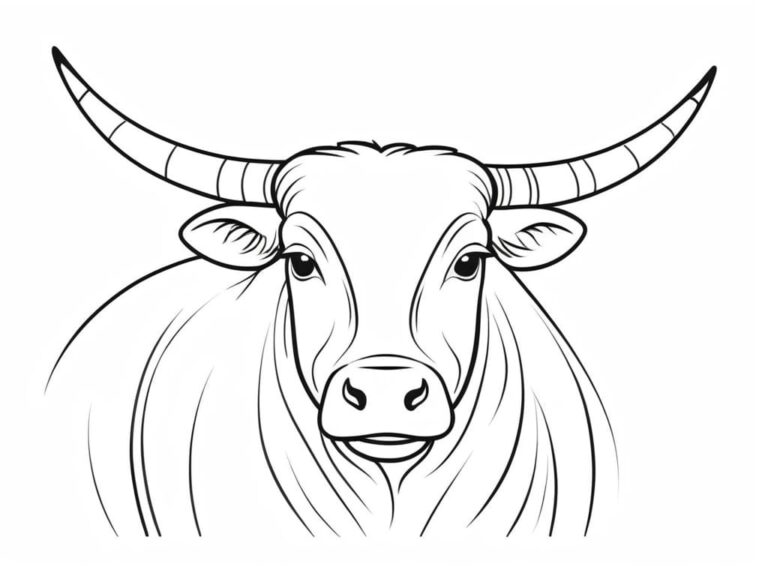 Desenho de Boi para Colorir: Aventuras na Fazenda