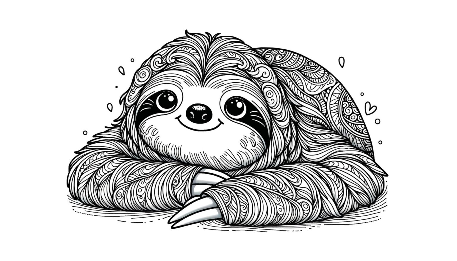 Como fazer um desenho do bicho preguiça para colorir