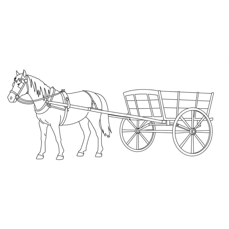 Desvende a magia do desenho de carroça: tradição e arte para colorir